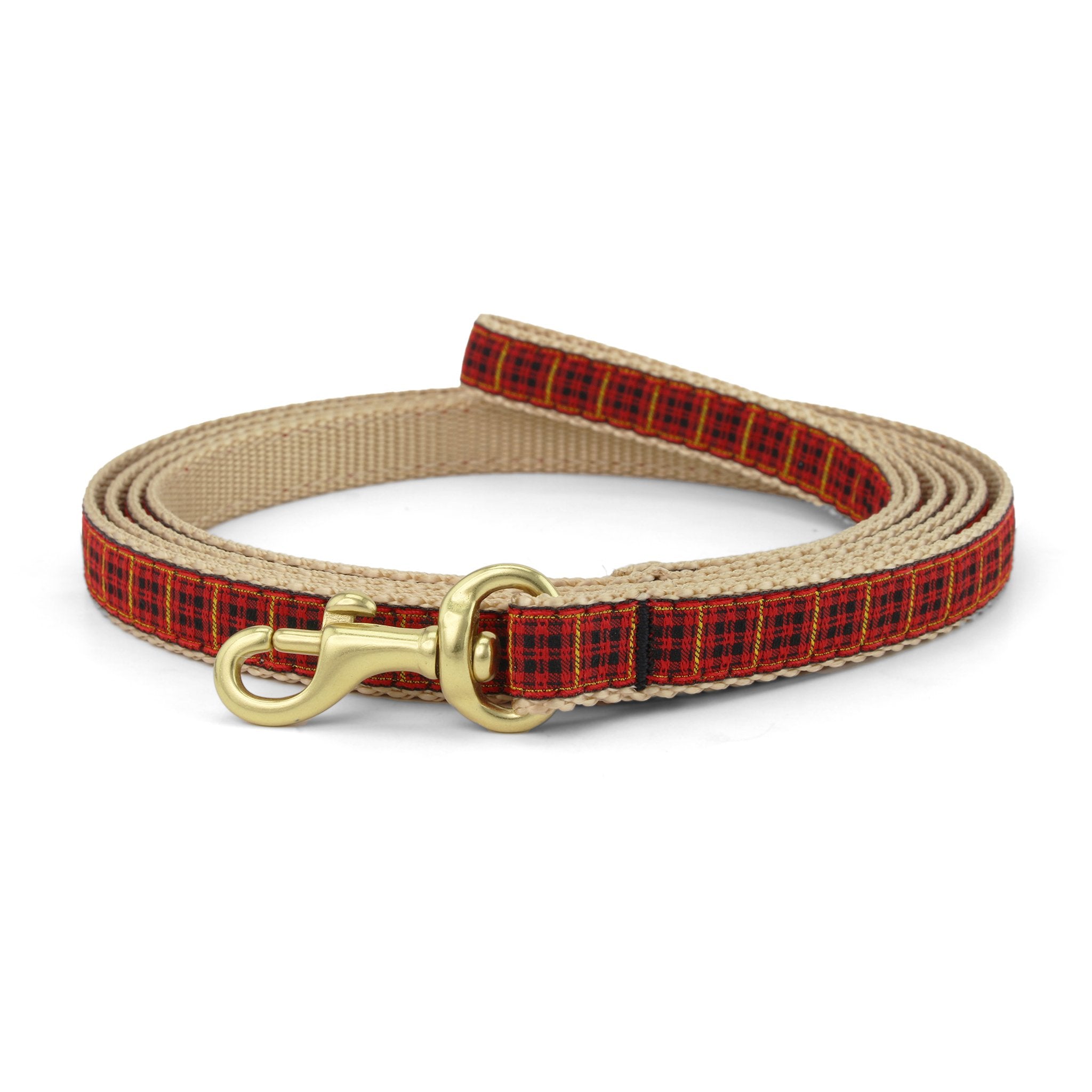 Up Country - New Red Plaid Small Breed Dog Lead – Up Country Inc